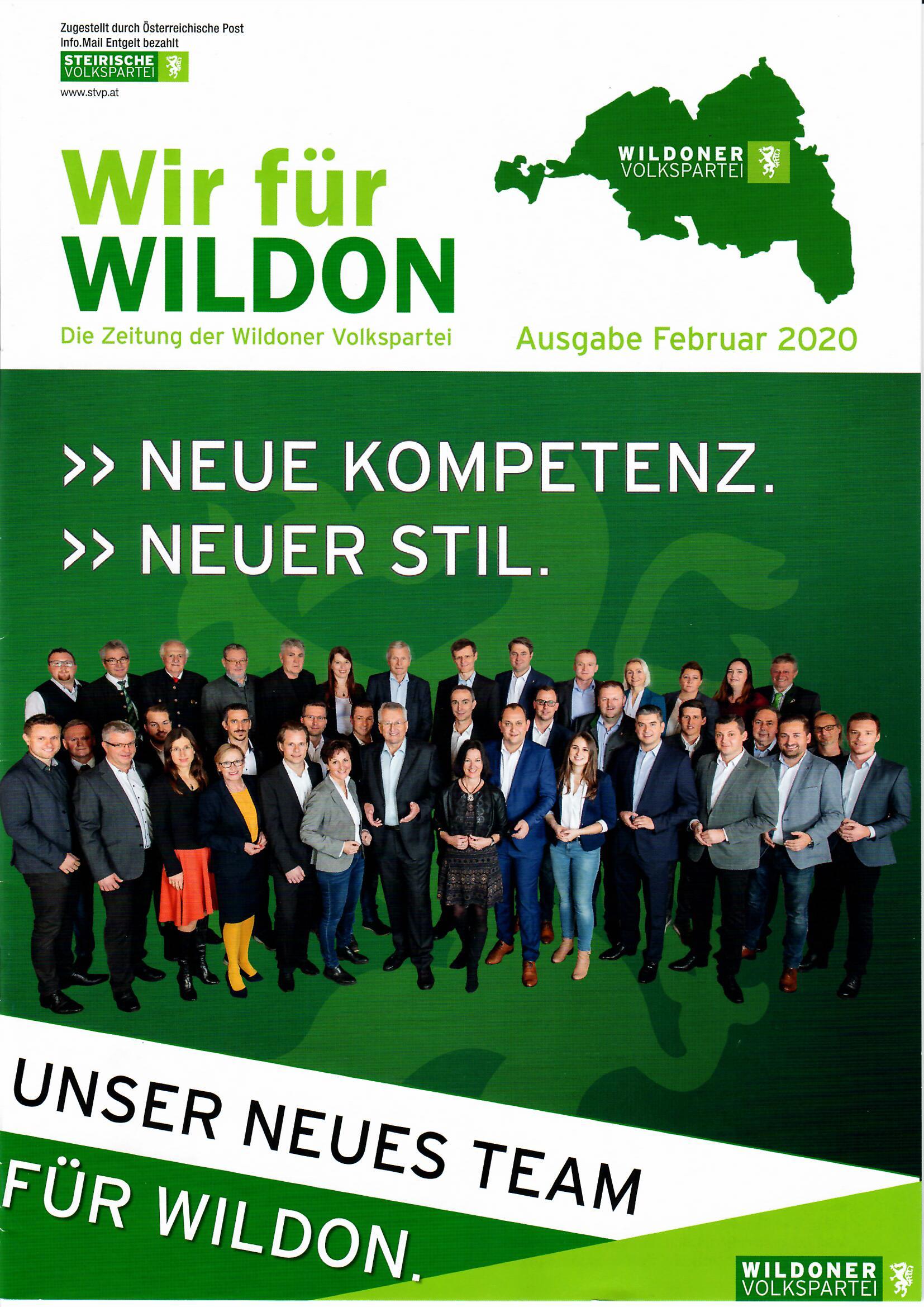 Wir für Wildon Ausgabe 1/2020 - Wildon